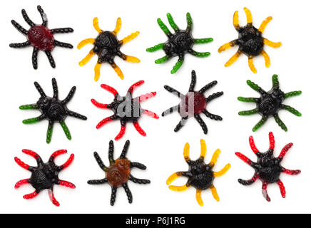 Halloween Spider Gummy Candies Isolated on White Background Stock Photo ...