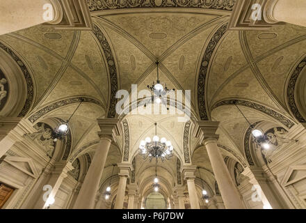 Interior of ELTE Central University Library. Eotvos Lorand University ...