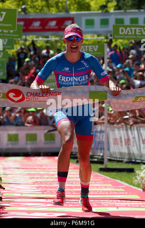 Roth, Germany. 01st July, 2018. German triathlete Sebastian Kienle in ...