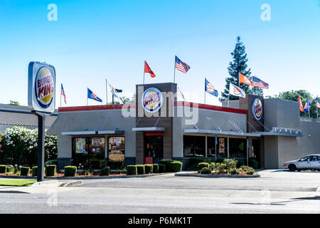 A Burger King Restaurant in Modesto California USA Stock Photo - Alamy