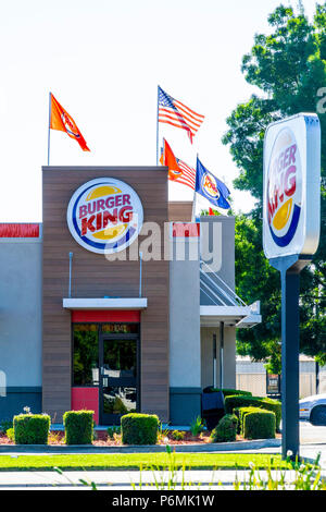 A Burger King Restaurant in Modesto California USA Stock Photo - Alamy
