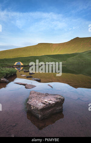 Stunning Summer landscape of Pen-y-fan in Brecon Beacons National Park ...