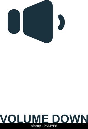 Decrease volume symbol flat style vector illustration Stock Vector Image & Art - Alamy