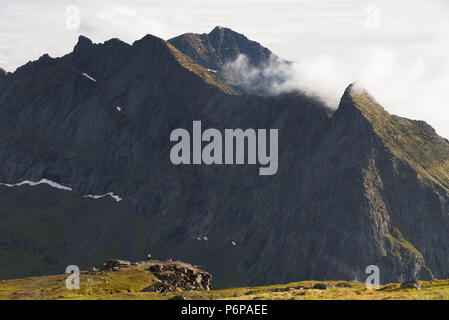 Scene from the summit of Ryten, Nordland, Norway Stock Photo - Alamy