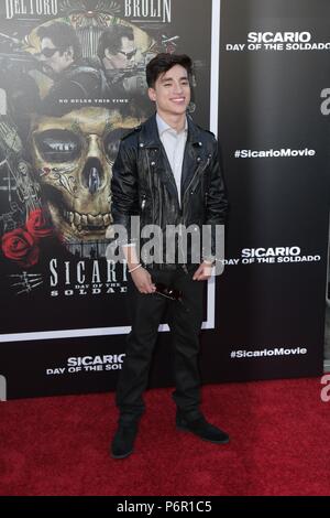 Elijah Rodriguez at the "Sicario: Day Of The Soldado" Los Angeles ...