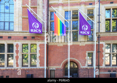 Symbol of the RICS, Royal Institute of Chartered Surveyors, on their ...