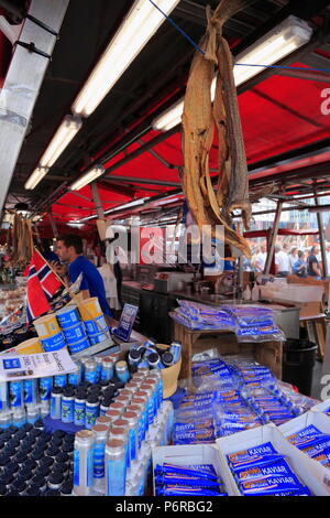 Fisketorget, Fish Market, Bergen, Norway, Scandinavia, Europe Stock ...