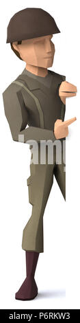 World War Two American GI Soldier Drawing Stock Photo - Alamy