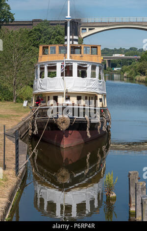 Restored steam tug Daniel Adamson, "The Danny", pictured on a cruise ...