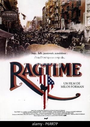 Ragtime Year 1981 Director Milos Forman Elizabeth McGovern Stock Photo ...