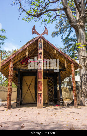 Konyak Morung or traditional Men's House for the men of Konyak Tribe in ...