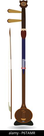 Banhu. Chinese traditional bowed string instrument in the huqin Stock ...