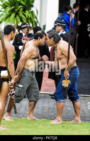 New Zealand. A hongi is a traditional Maori greeting in New Zealand ...