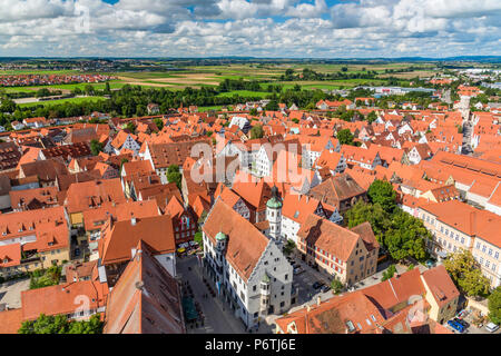 Germany, Bavaria, Romantic Road, Nordlingen, Nordlingen Street Map ...