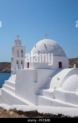 Greek Orthodox church, Ios town, Ios Island, Cyclades Islands, Greece ...