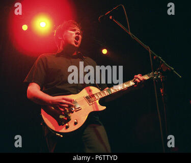 Jim Adkins of Jimmy Eat World performs on day three of Riot Fest on ...
