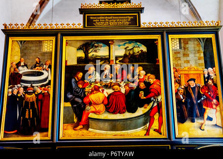 Cranach Christ Altarpiece Painting Saint Mary's City Church Stadtkirche ...