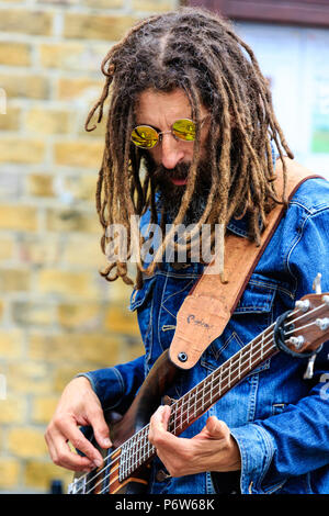 Ruby Warman & the Heavy Weather band in open air concert in Sandwich ...