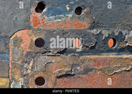 Old rusty steam locomotive boiler Stock Photo - Alamy