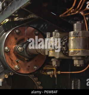 An outside cylinder being reinstalled during the restoration of King ...