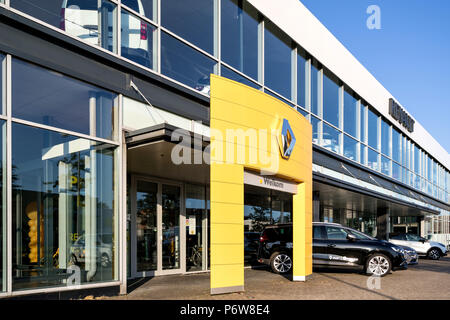 Renault car showroom and dealer in Hollingbury Brighton UK Stock Photo ...