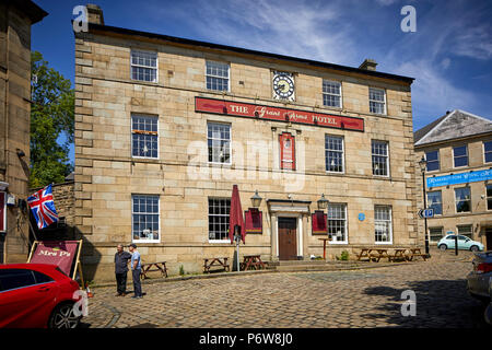 UK, England, Lancashire, Ramsbottom, Market Place, Civic Hall ...