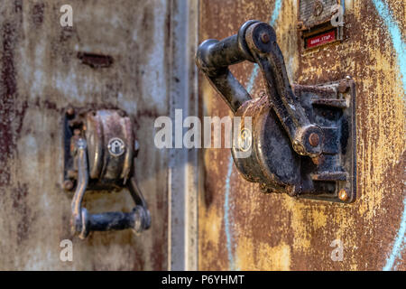 Levers of heavy machinery Stock Photo: 19522599 - Alamy