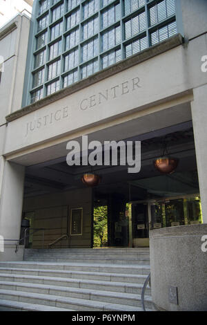 PORTLAND, OREGON SEPTEMBER 20 2016, The front and main entrance to the ...