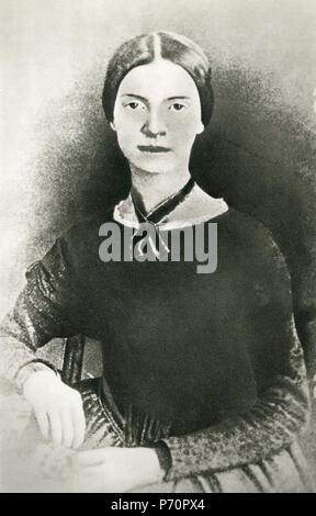 Emily Dickinson. Portrait of the American poet, Emily Elizabeth ...