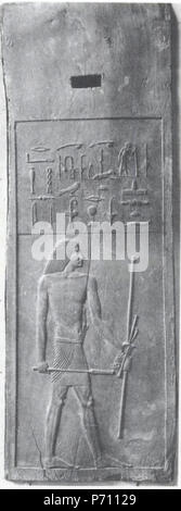 English: Relief of Hesy-Ra from his Mastaba, shown seated in front of ...