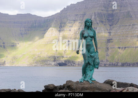 The Seal Woman of Mikladalur, Kopakonan, Kalsoy island, Faroe Islands ...