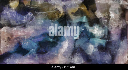 Abstract background has muted colors of aqua, purple, pink and blue ...
