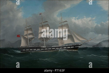 Frederick Tudgay - The British Clipper Ship Sobraon (1873 Stock Photo ...