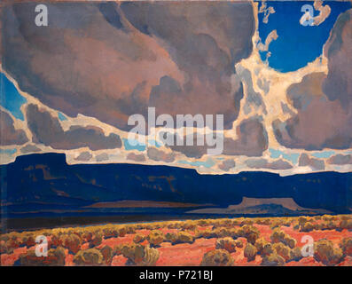 Mesas in Shadow by Maynard Dixon, 1926 Stock Photo - Alamy