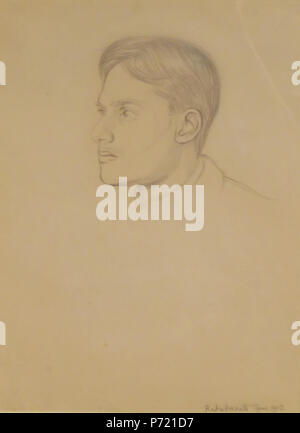 Drawing of Rabindranath Tagore's son by William Rothenstein, 1912 Stock ...