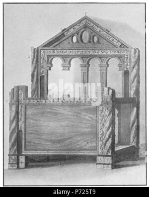 English: Pope's chair in St Peter's, Rome, last shown in 1867. 1910 85 ...