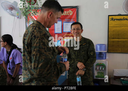 Philippine Air Force Brig. Gen. Antonio Ramon Lim, commander, 5th ...