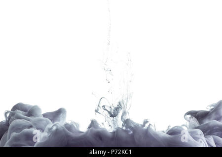 Grey paint splash isolated on white background Stock Photo - Alamy