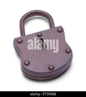 Lock and Key isolated on white background, cut out Stock Photo - Alamy