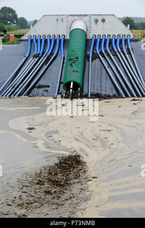 Germany, Biogas plant and slurry pond of milk cow farm Stock Photo - Alamy