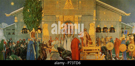 . English: painting . Midvinterblot . 1915 5 Midvinterblot Stock Photo ...