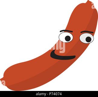 Isolated happy sausage emote Stock Vector Image & Art - Alamy