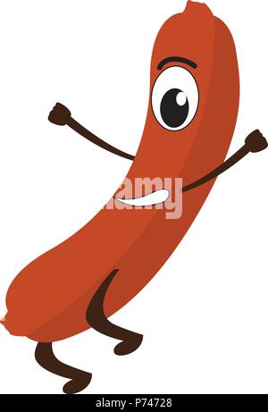 Isolated happy sausage emote Stock Vector Image & Art - Alamy