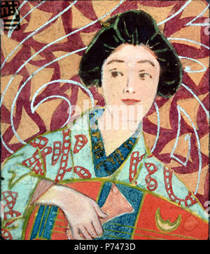 Six Themes About Music (biwa) by Fujishima Takeji Stock Photo - Alamy