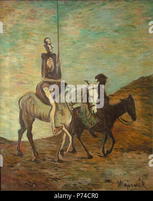 Illustration of Don Quixote and Sancho Panza from MET, showing the two ...