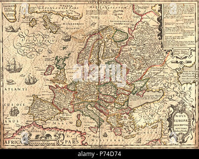 Map of Europe 1623 Stock Photo - Alamy