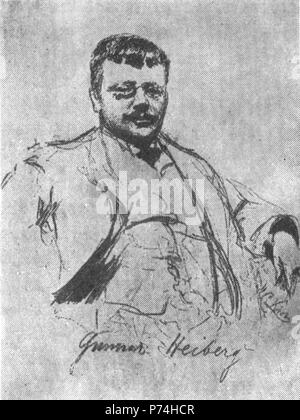 Gunnar Heiberg by Christian Krohg Stock Photo - Alamy