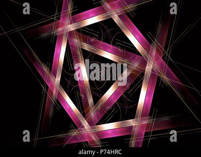 Abstract fractal graphics. Design element. Multicolor. White background ...