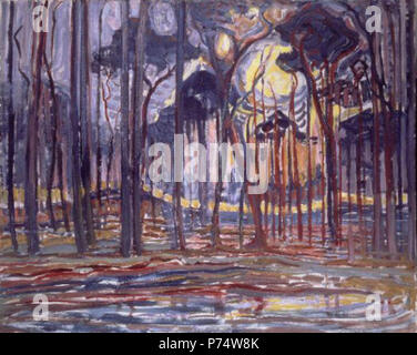 Woods near Oele 1908 by Piet Mondrian Stock Photo - Alamy