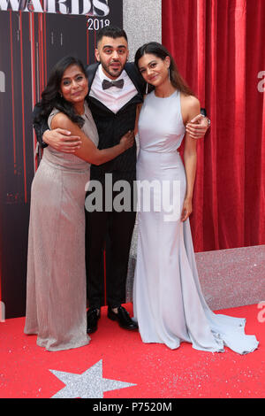 Bharti Patel, Sunjay Midda and Lisa Ambalavana attending the British ...